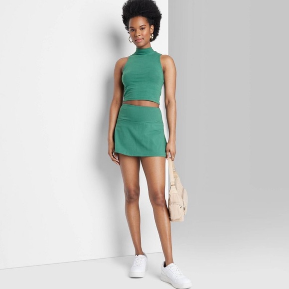 wild fable | Skirts | Wild Fable Mock Turtleneck Tiny Tank Top Leisure ...